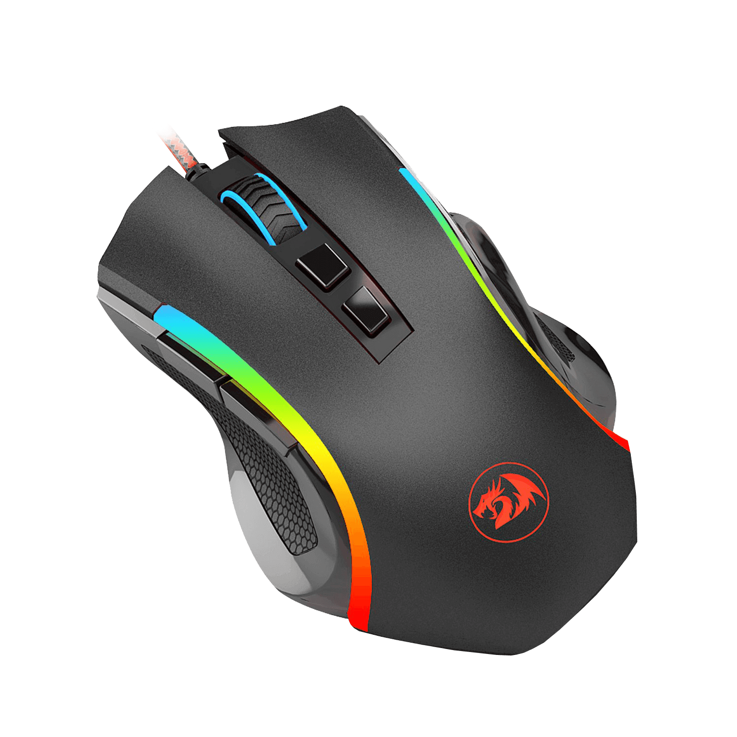 Mouse GAMER Redragon Griffin M607 negro - Blastercomputacion.com.ar