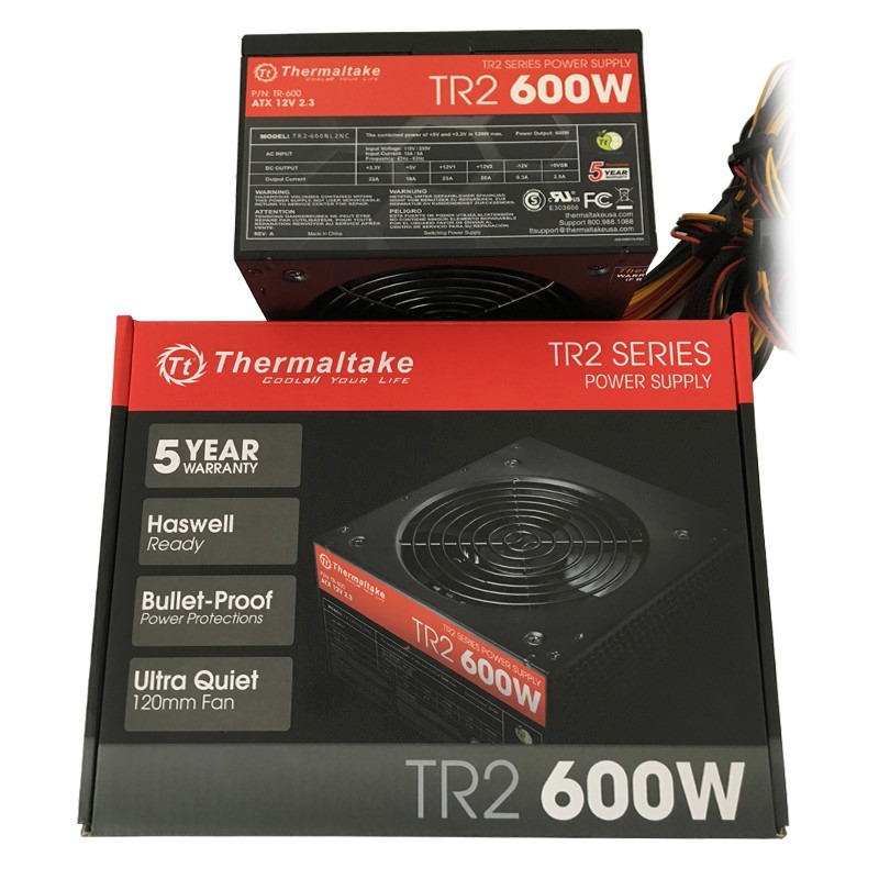 FUENTE THERMALTAKE 600W TR2 - Blastercomputacion.com.ar